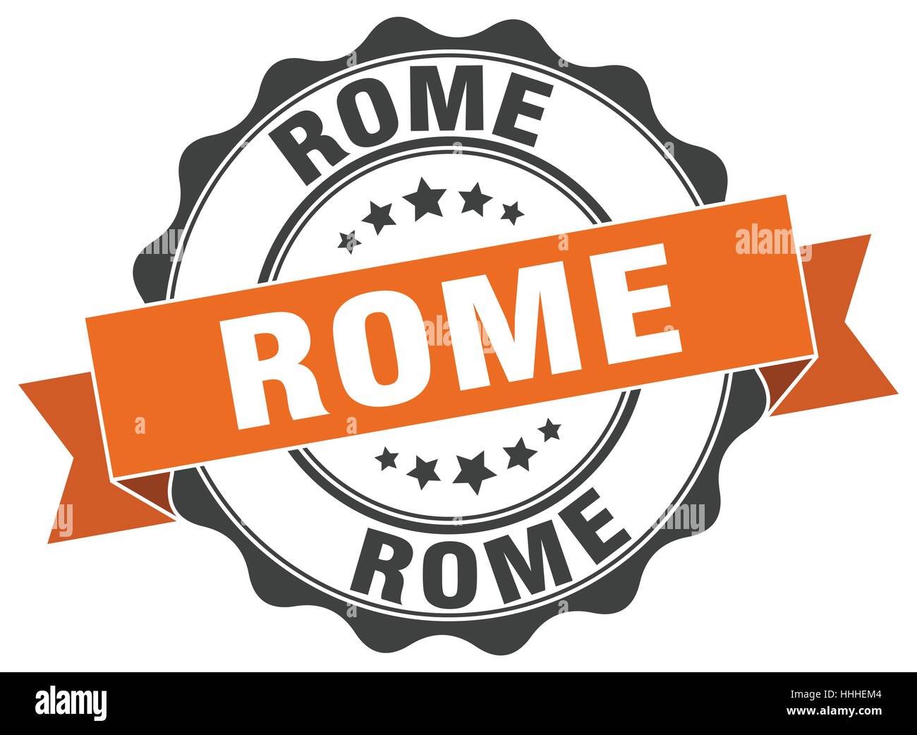 Rome round ribbon seal Stock Vector Image & Art - Alamy
