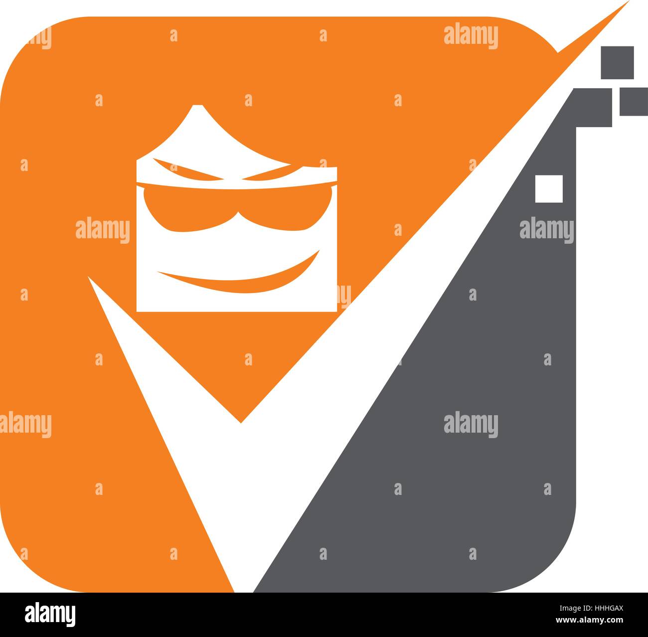 Face Check Mark Stock Vector Image & Art - Alamy