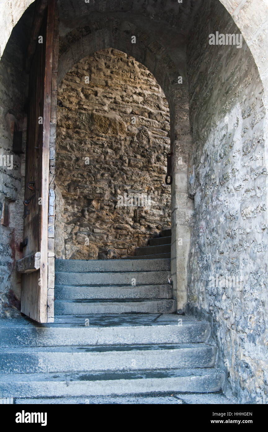 Entrance historic vaulted brick hi-res stock photography and images - Alamy