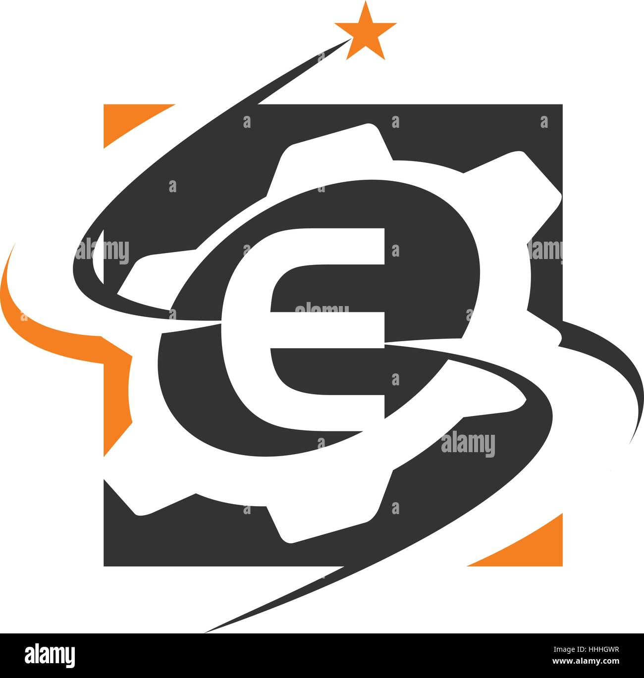 E gear logo hi-res stock photography and images - Alamy