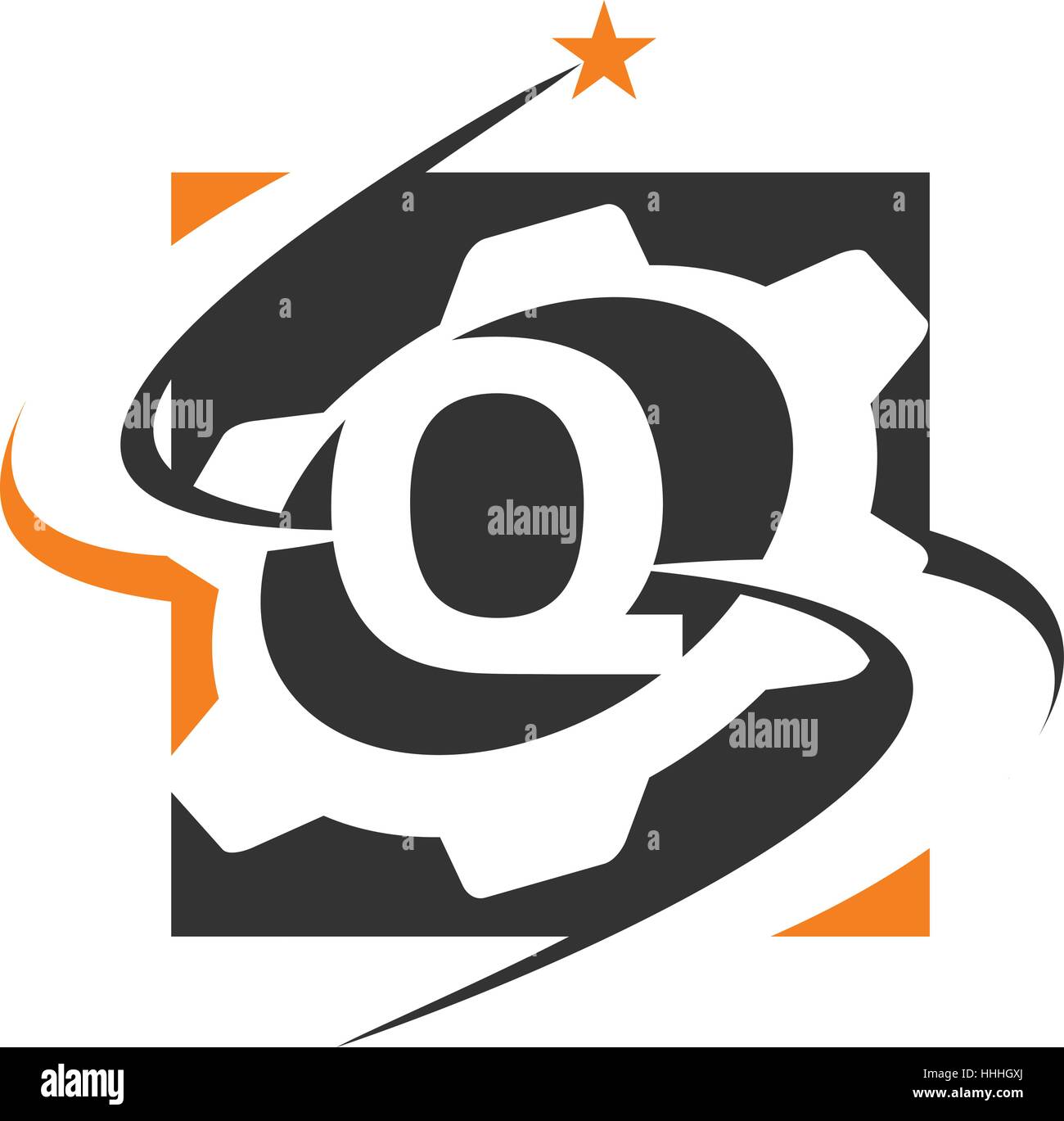 Q gear logo hi-res stock photography and images - Alamy