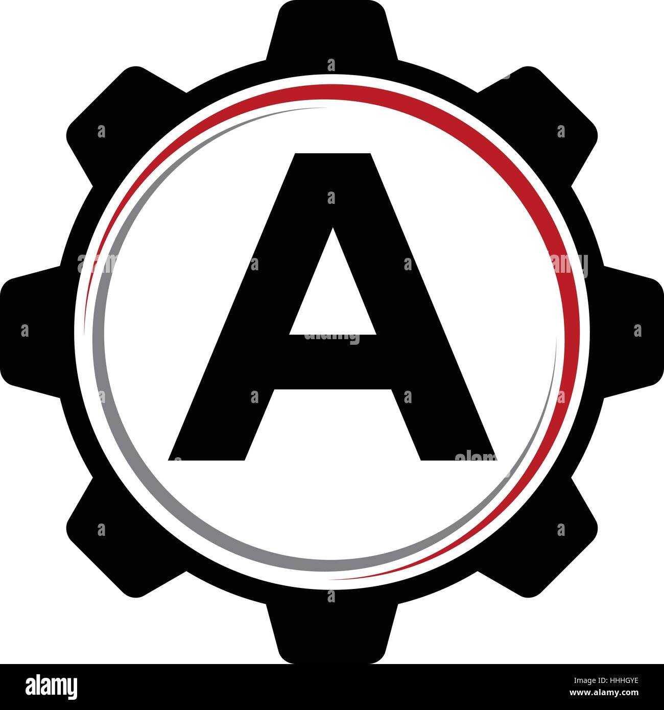 Letter a gear icon hi-res stock photography and images - Alamy