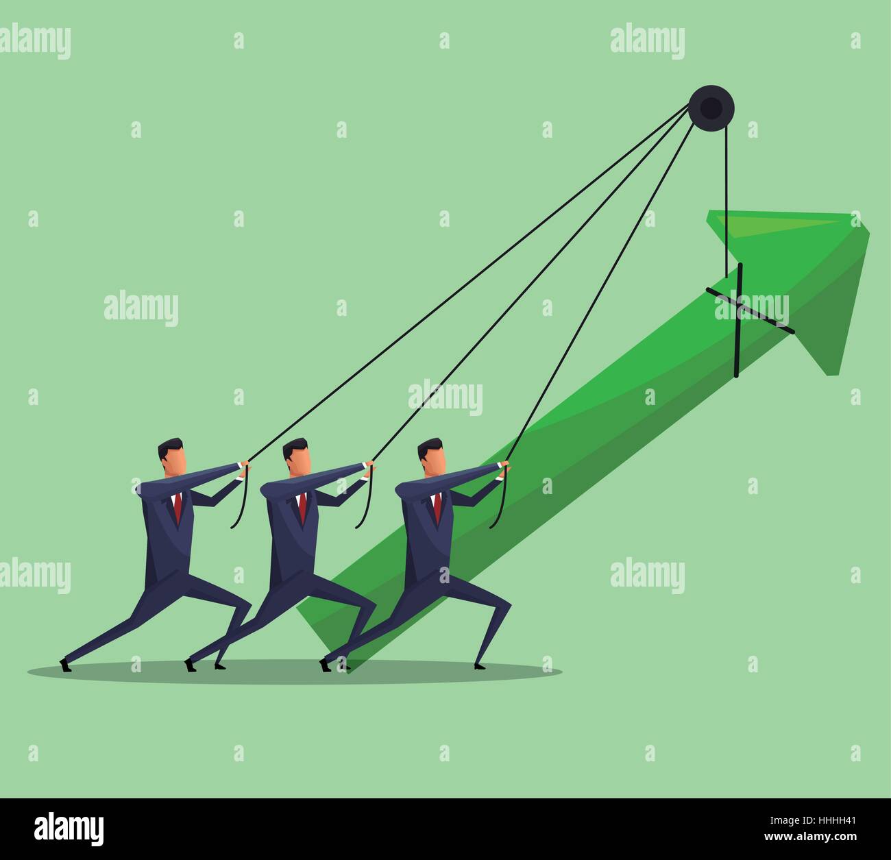 men teamwork business growth arrow Stock Vector Image & Art - Alamy