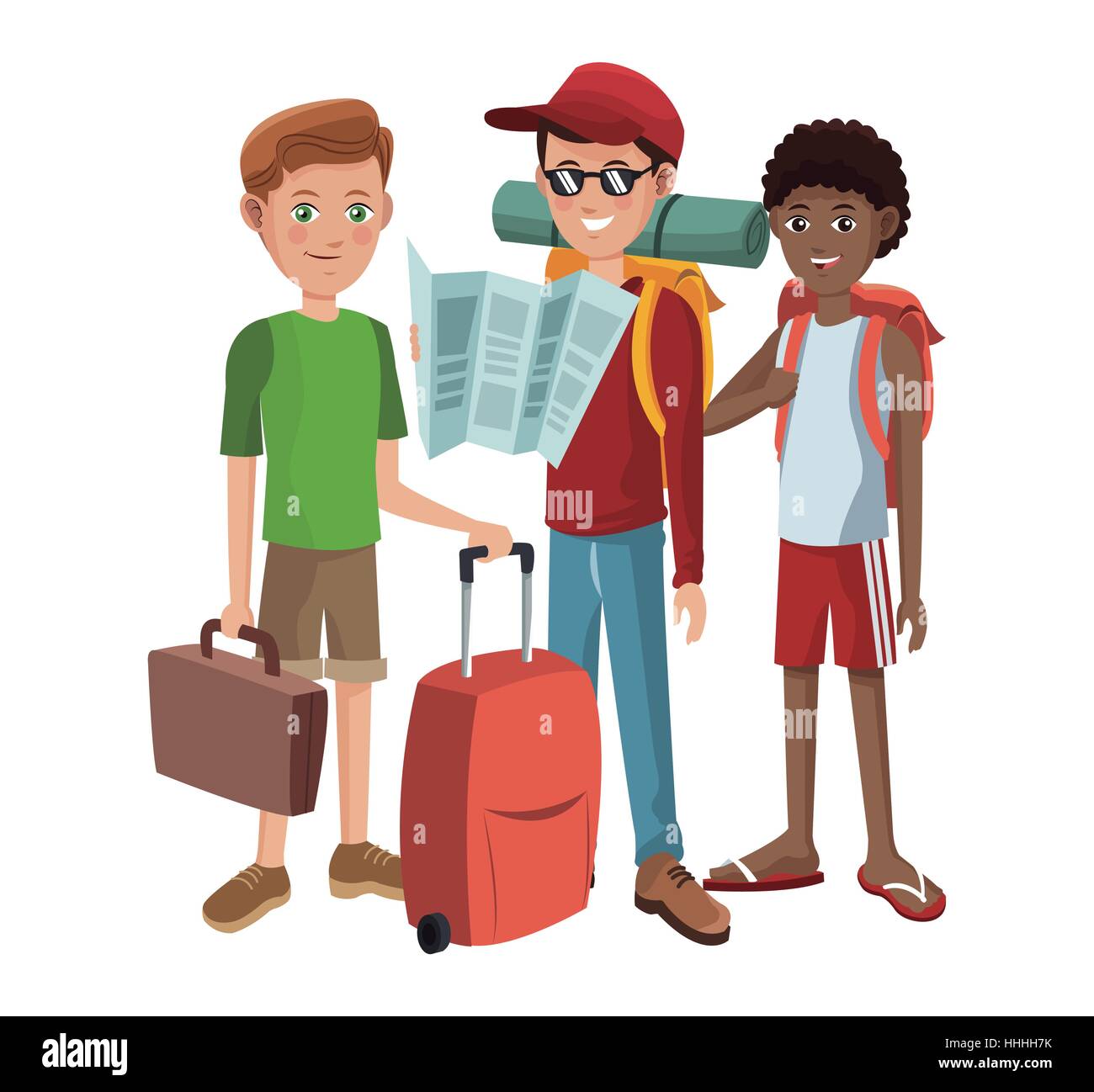 Group Of Tourists Clipart