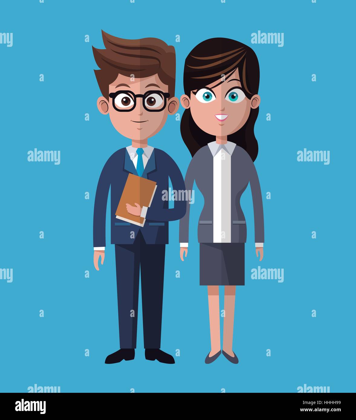 Partners coworkers colleagues flat Stock Vector Images - Alamy