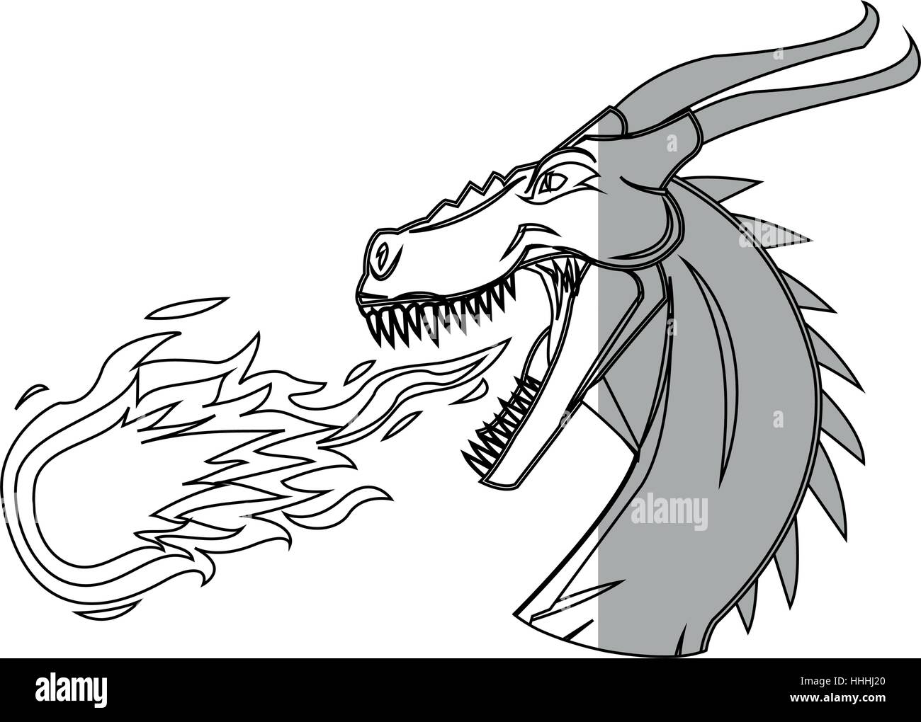 Dragon cartoon icon Stock Vector Image & Art - Alamy