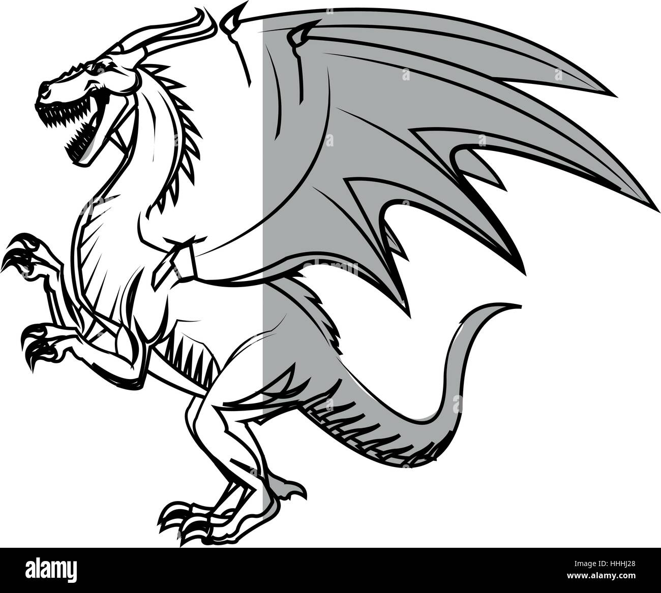 Dragon cartoon icon Stock Vector Image & Art - Alamy