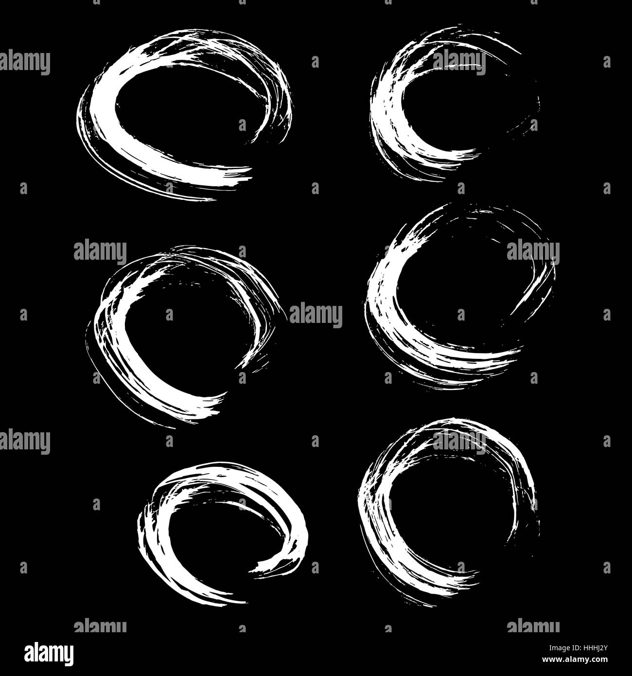 Grunge vector frames set. Watercolor background. Hand drawn texture ...