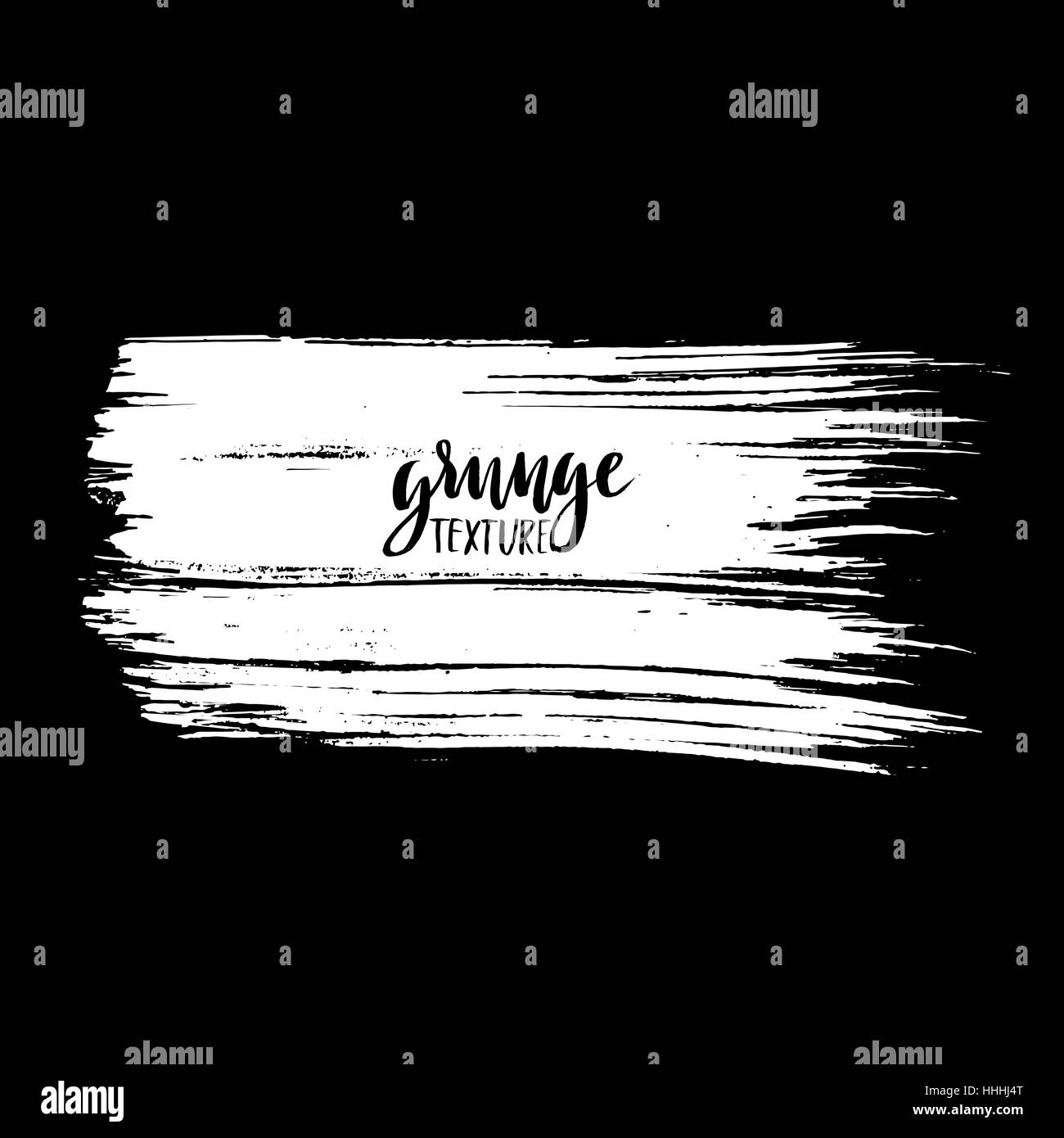 Black ink vector brush strokes background. Vector illustration. Grunge ...