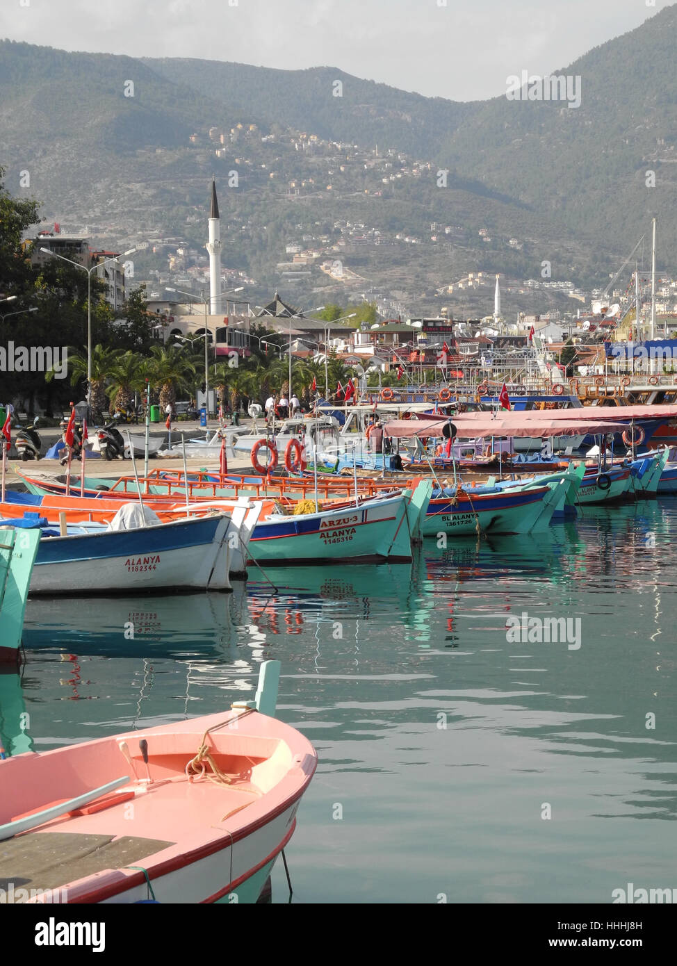 Fishing boat in alanya hi-res stock photography and images - Alamy