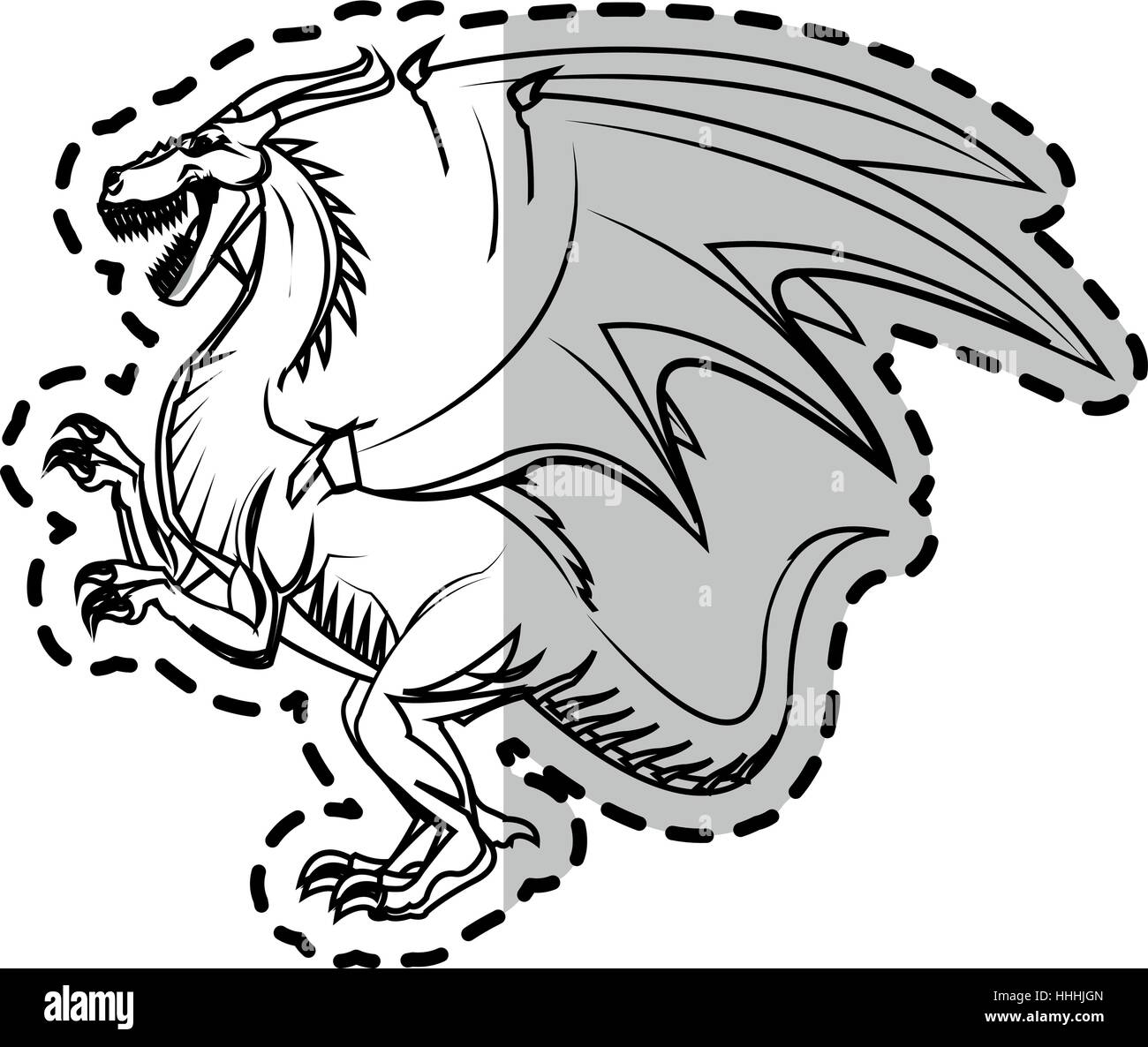 dragon cartoon icon Stock Vector Image & Art - Alamy