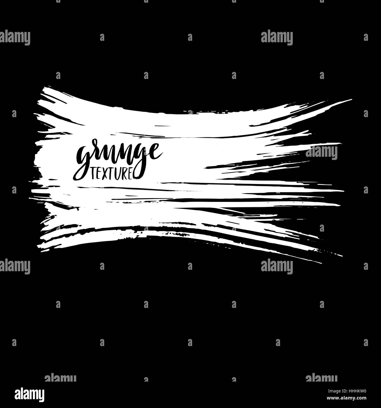 Black ink vector brush strokes background. Vector illustration. Grunge ...