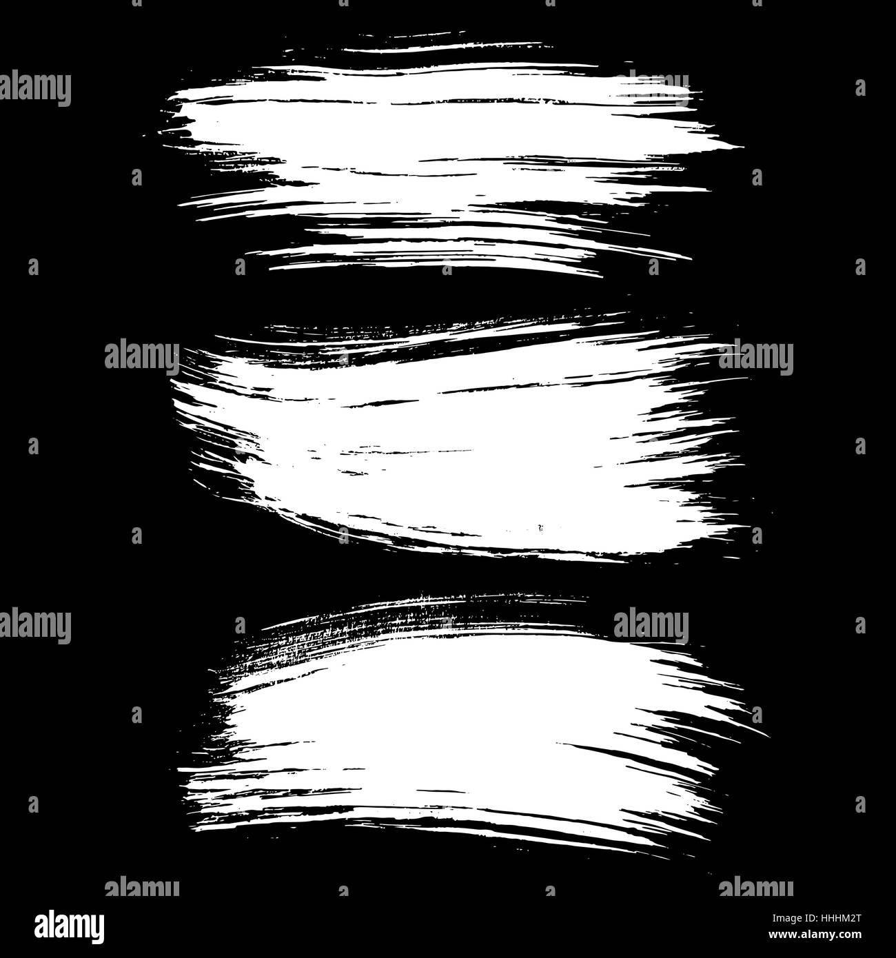 Black ink vector brush strokes background. Vector illustration. Grunge ...