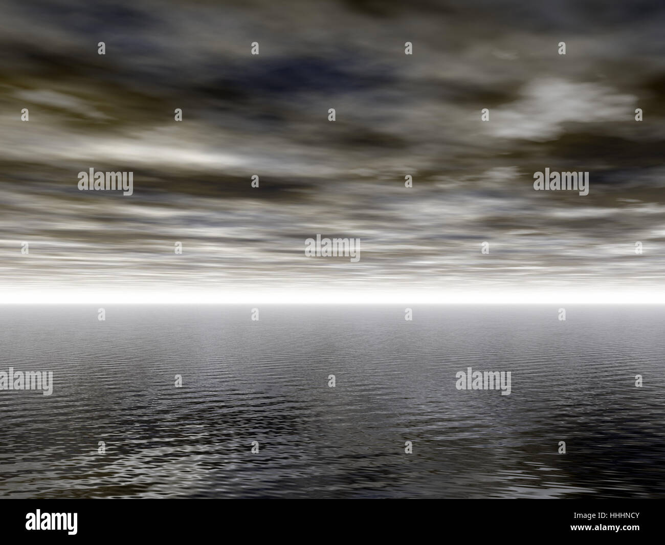 horizon, waves, firmament, sky, salt water, sea, ocean, water, clouds ...