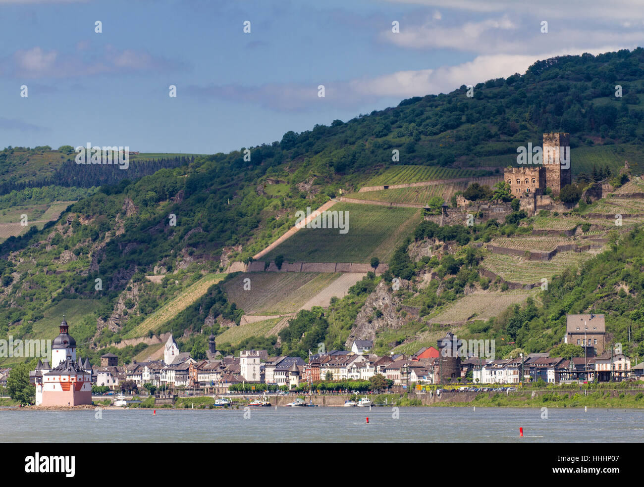 rhine, germany, german federal republic, medieval, castle, chateau ...