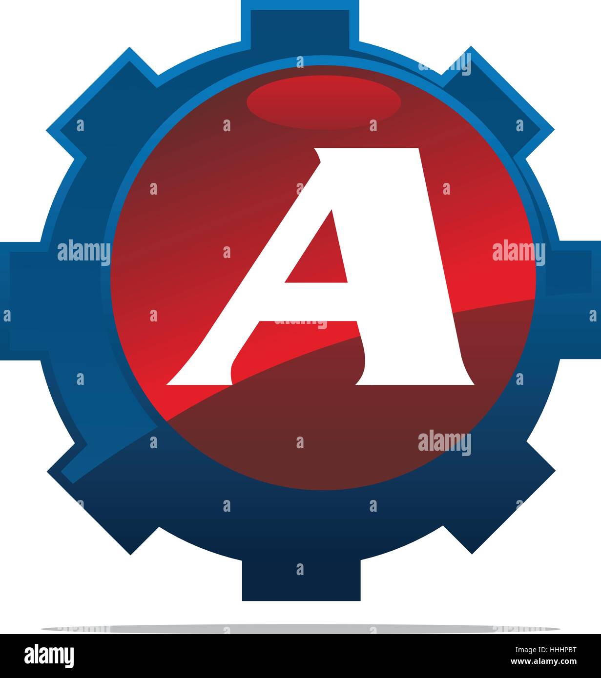 Letter a gear icon hi-res stock photography and images - Alamy