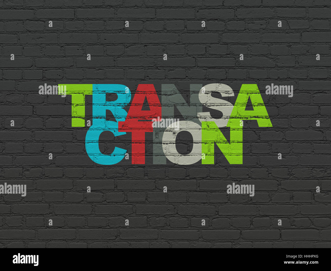 Money concept: Transaction on wall background Stock Photo - Alamy