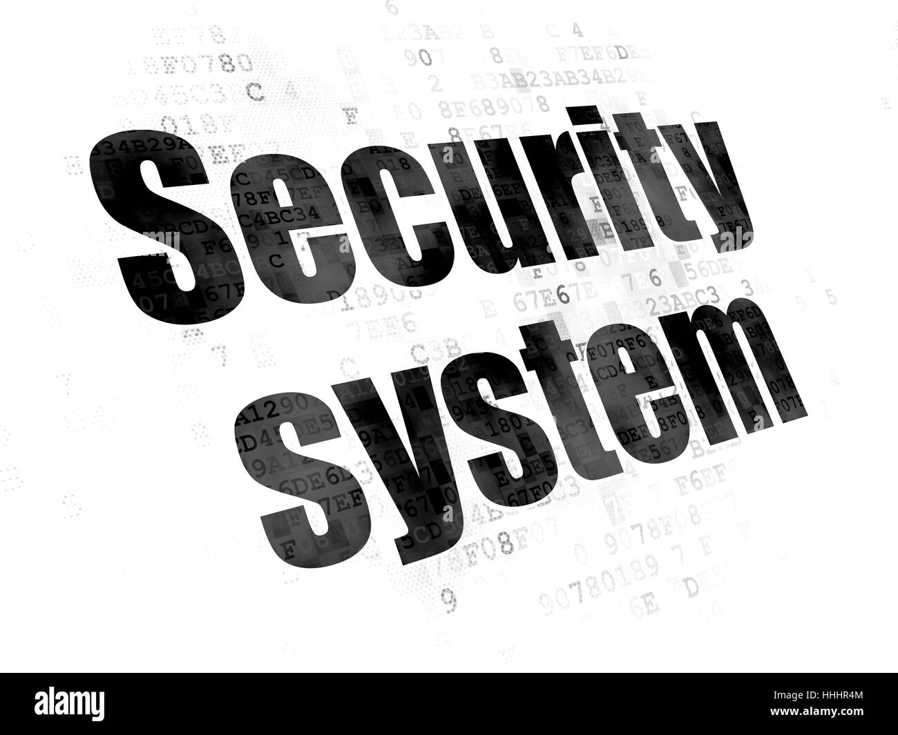 Safety concept: Security System on Digital background Stock Photo - Alamy