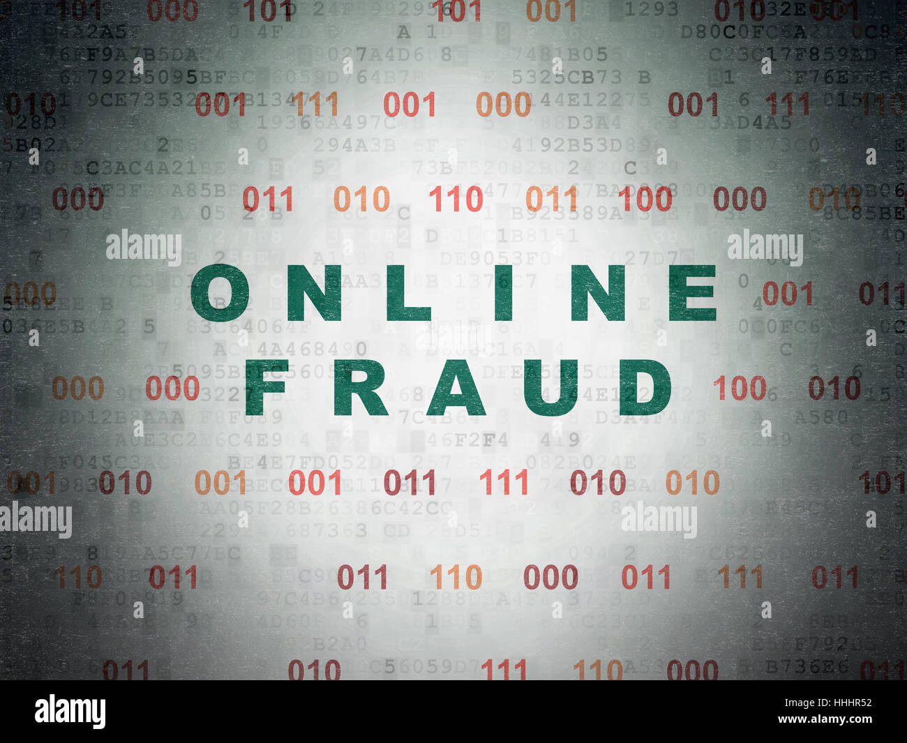 Protection concept: Online Fraud on Digital Data Paper background Stock ...
