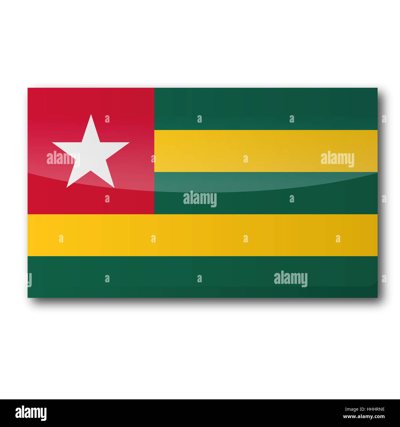 flag of togo Stock Photo - Alamy