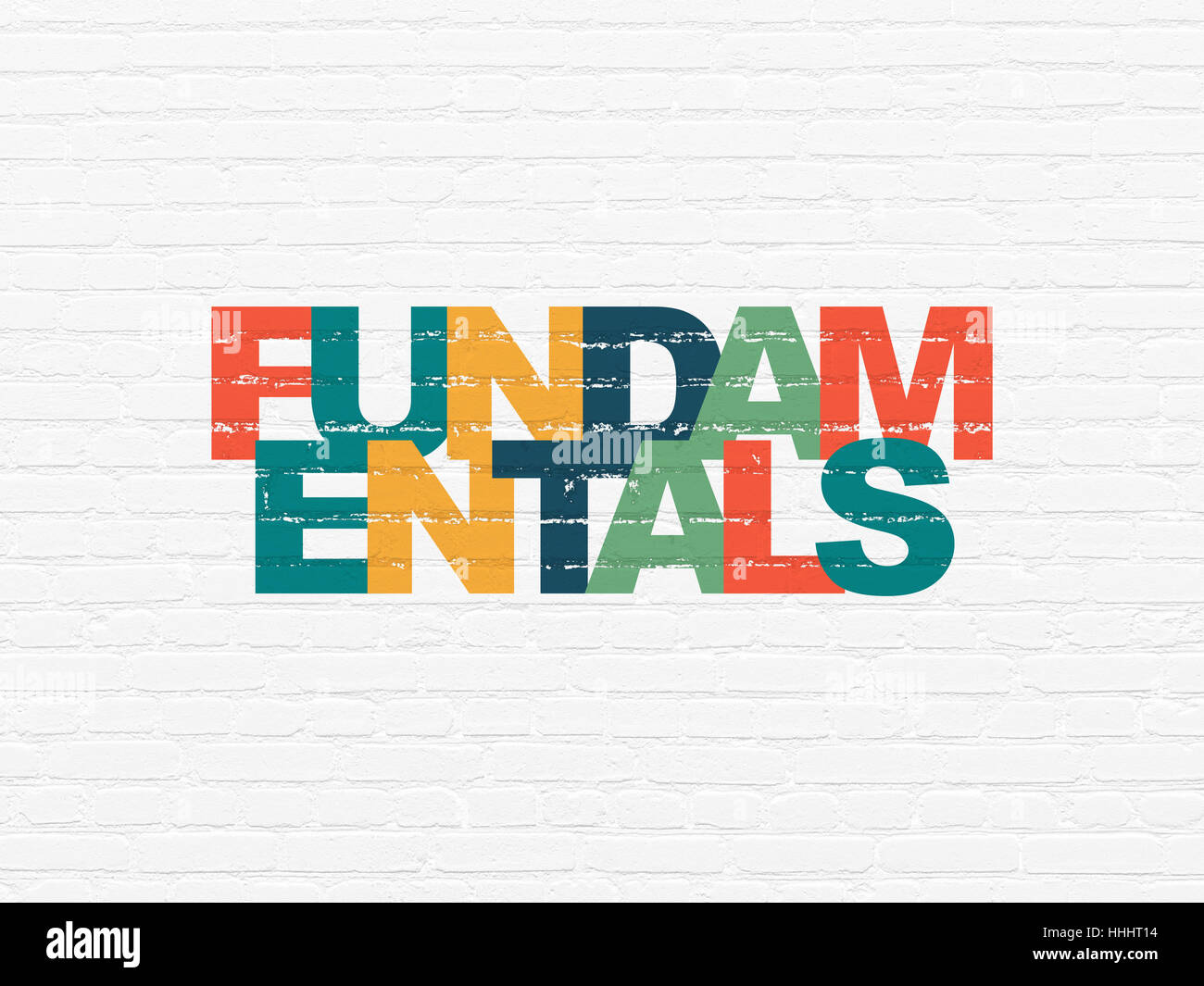 Science concept: Fundamentals on wall background Stock Photo - Alamy