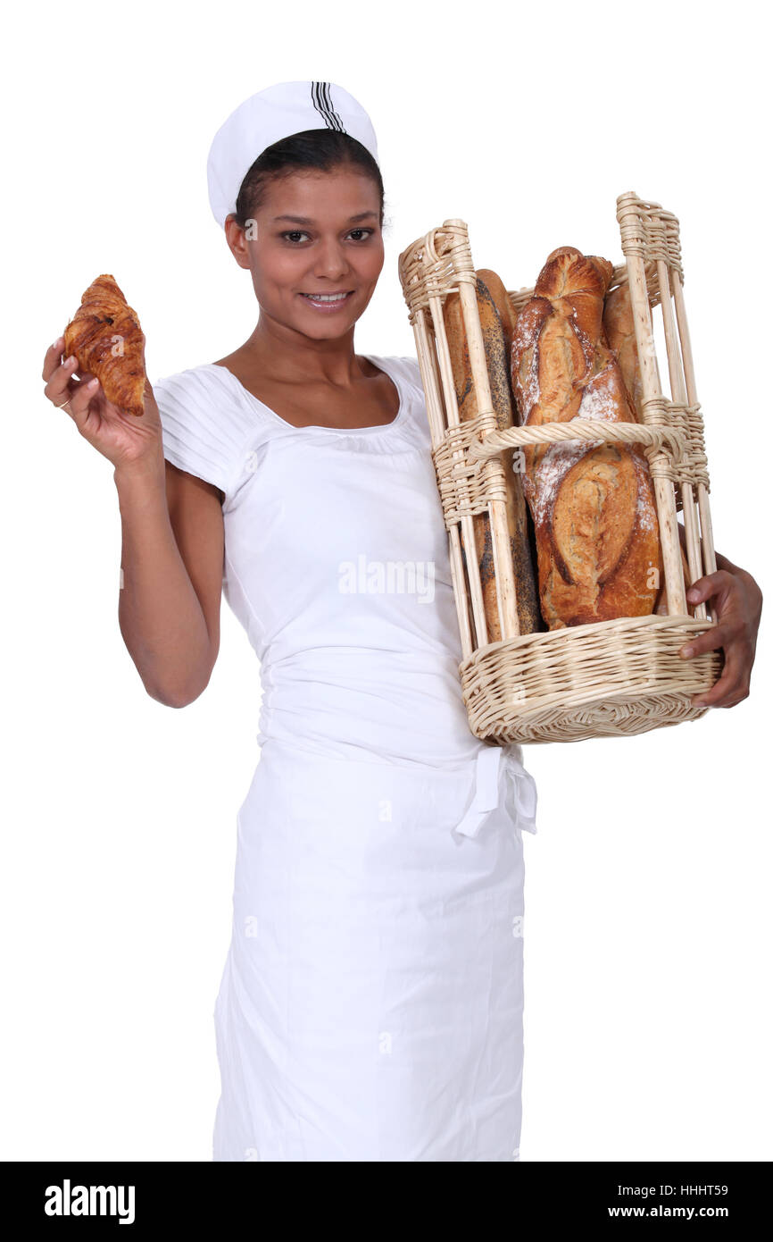 basket, African, baker, bakery, bakeshop, backery, assortment, baguette ...