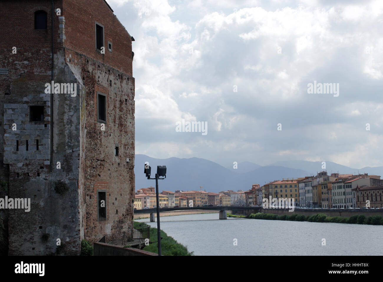 city, town, tuscany, fortress, pisa, italy, chateau, castle, tower ...