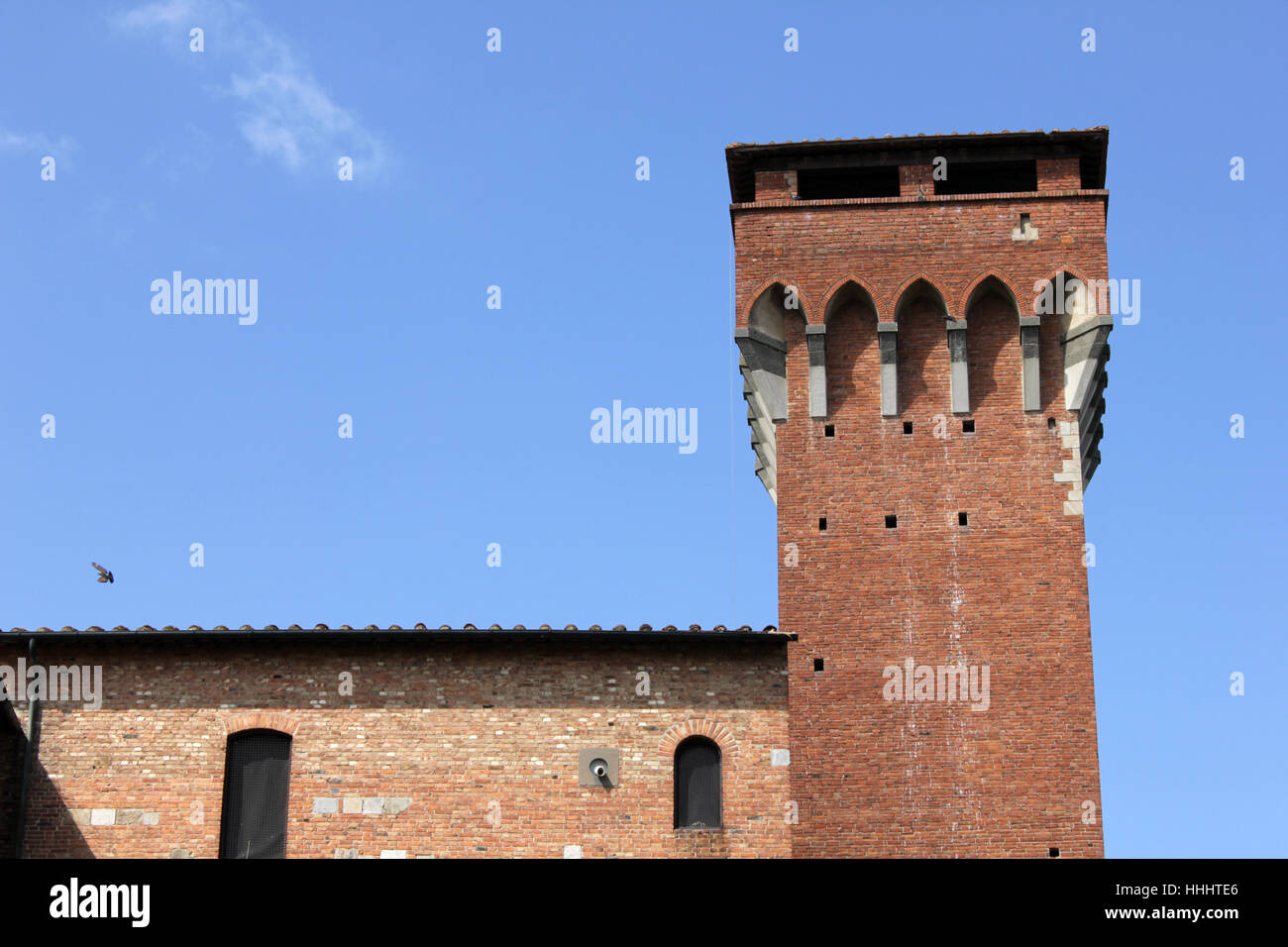 city, town, tuscany, fortress, pisa, italy, chateau, castle, tower ...