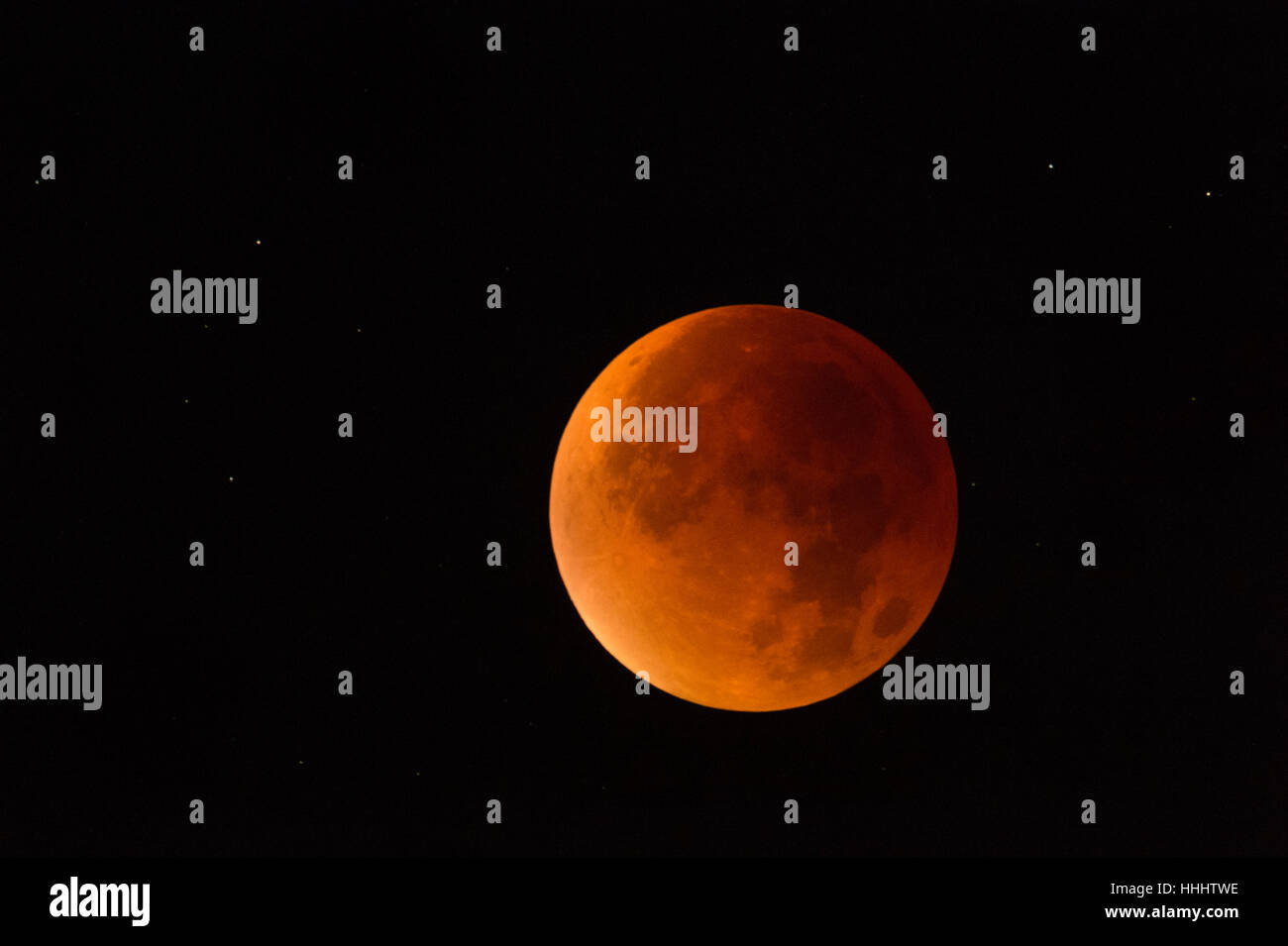 Lunar Eclipse, Red supermoon, Blood moon / Blutmond, red orange full ...