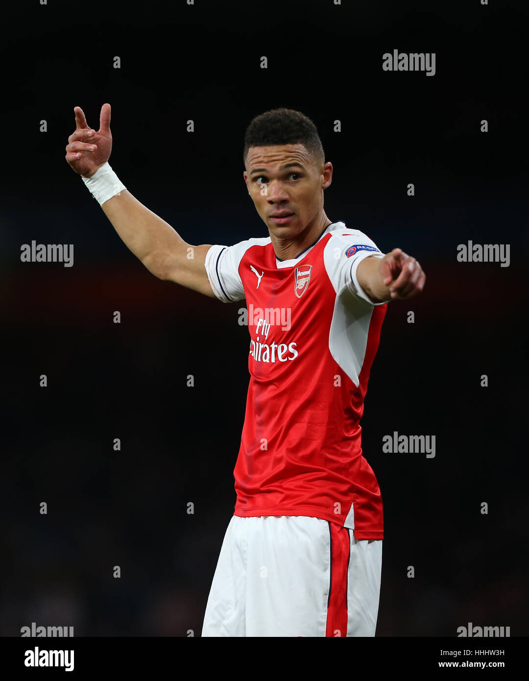 Arsenal’s Kieran Gibbs during the UEFA Champions League match between ...