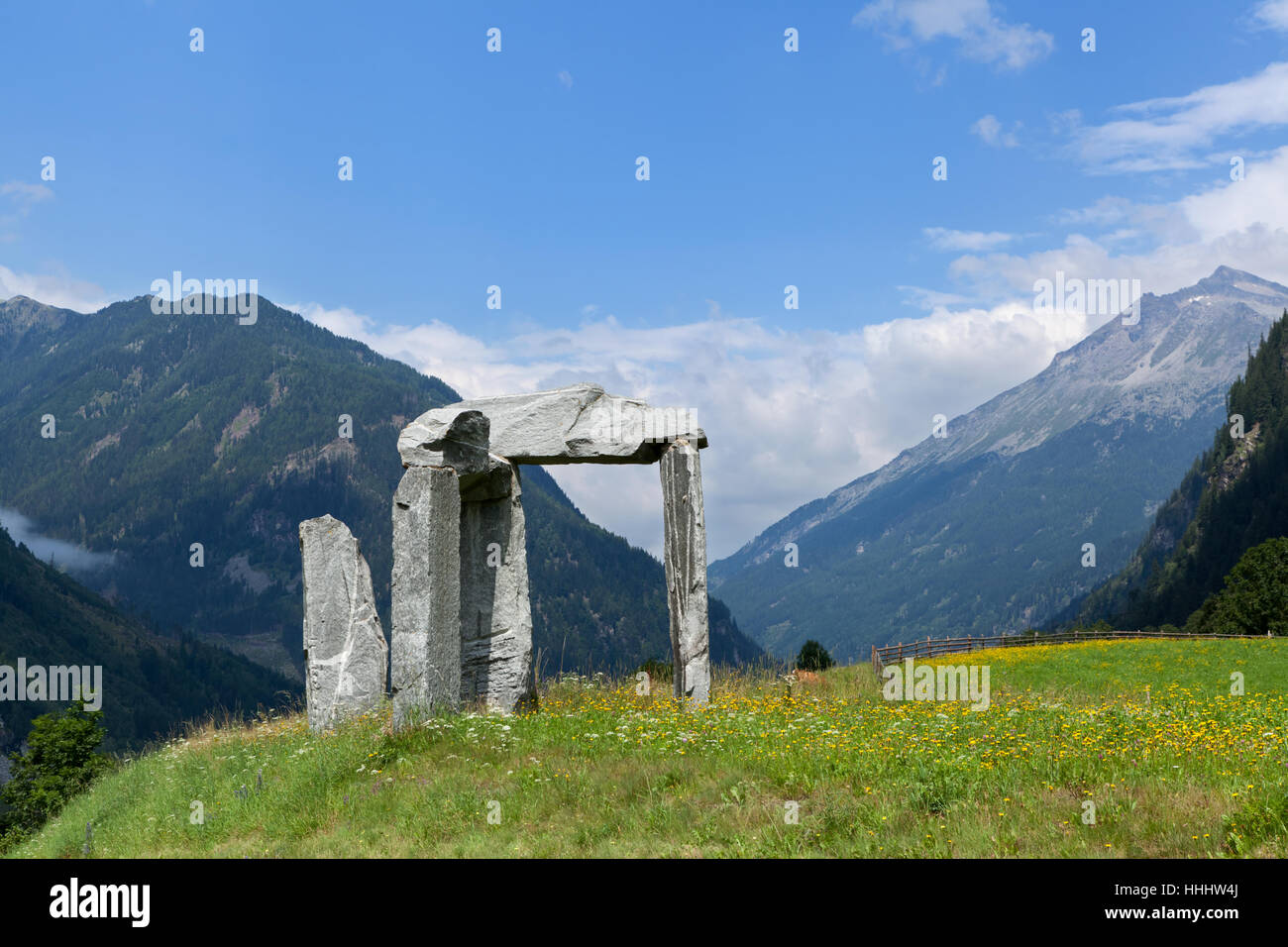 stone arch with mountains Stock Photo - Alamy
