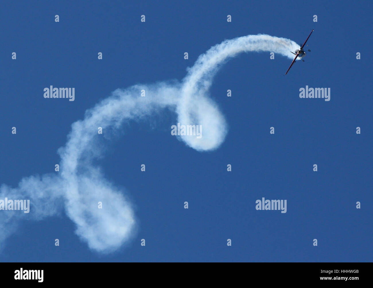 the instrument loop drawing plane in the sky Stock Photo - Alamy