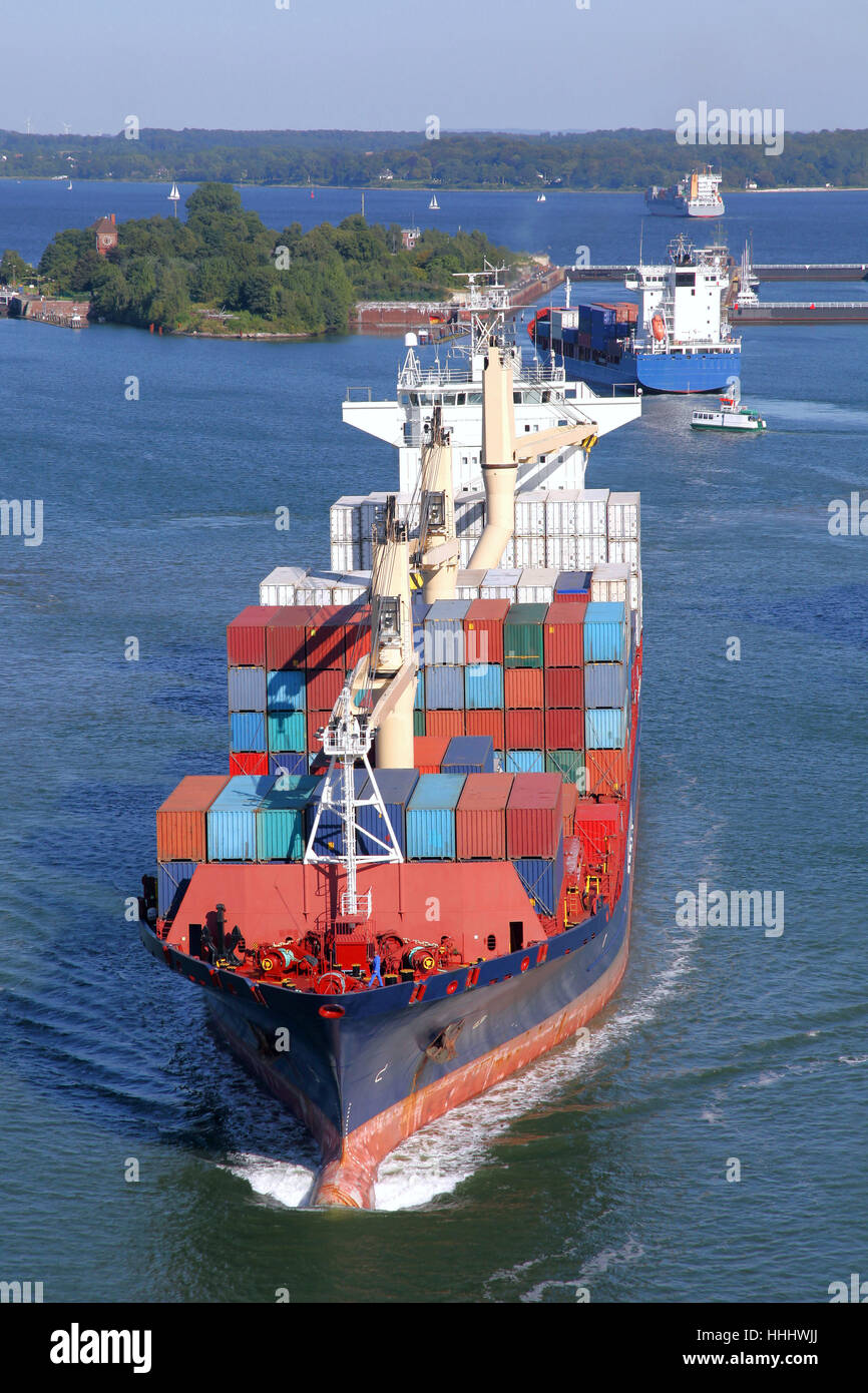 container ship, logistics, import, export, cargo ship, container ...