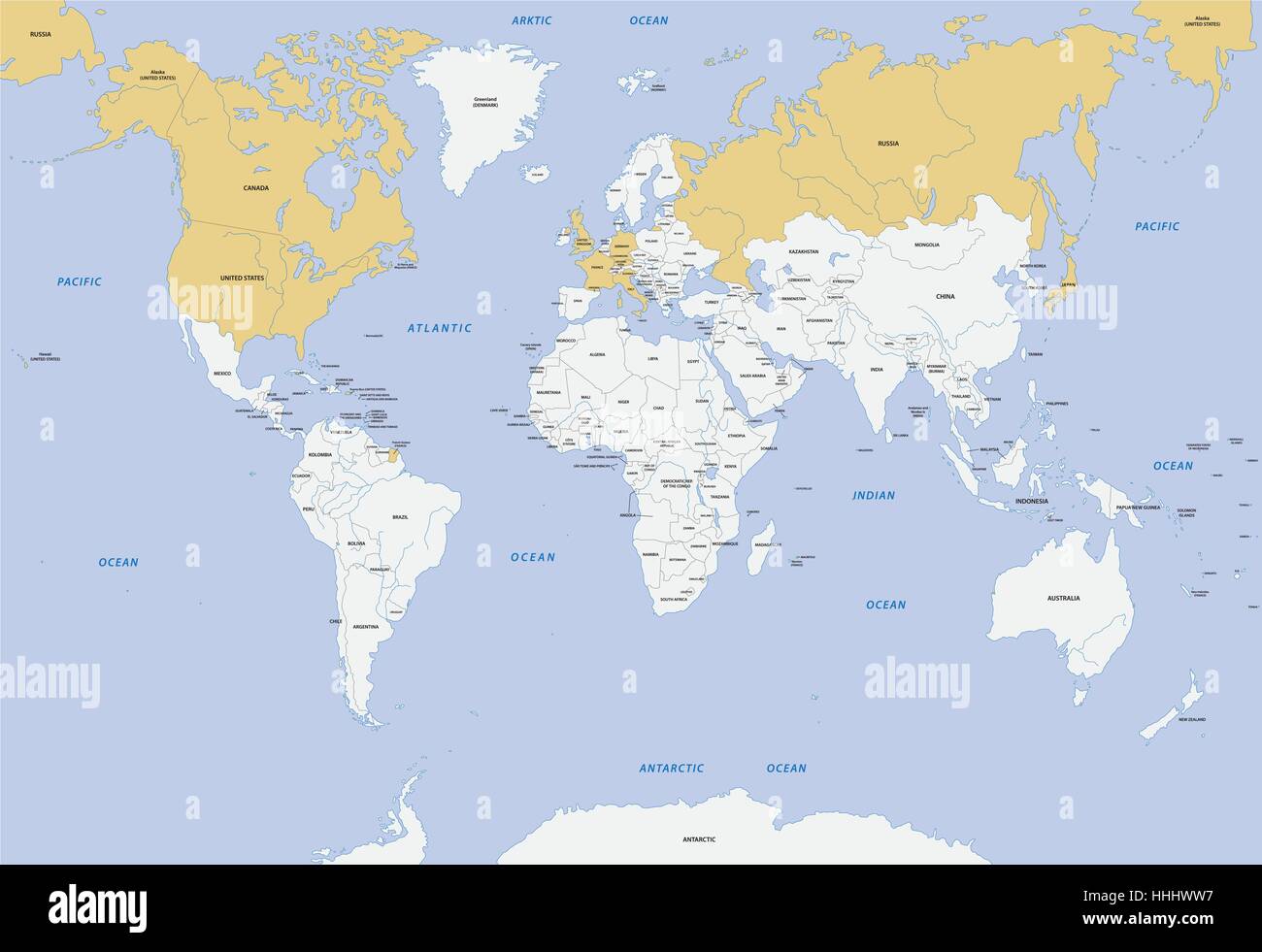 Australia map states hi-res stock photography and images - Alamy