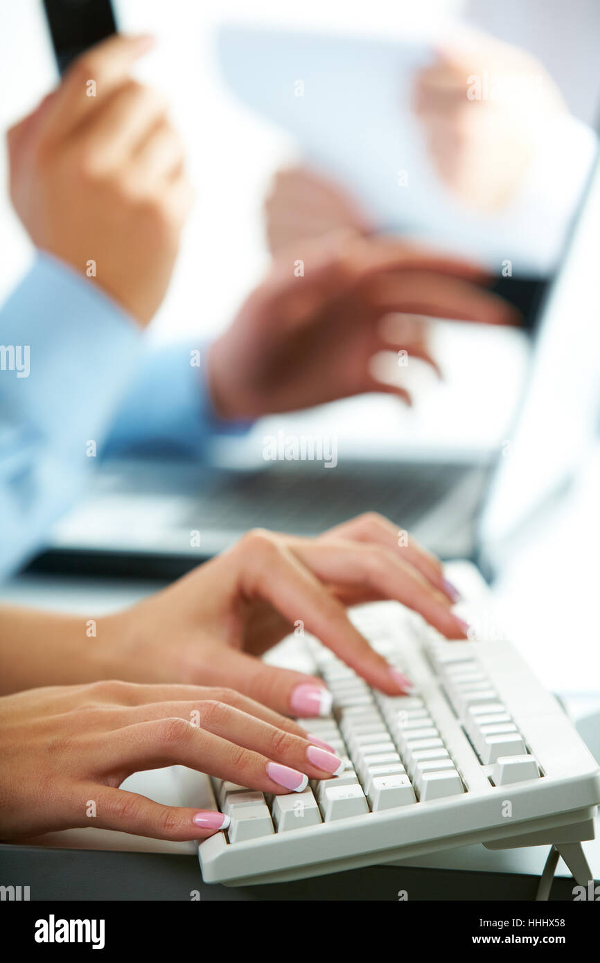 office, hand, keyboard, PC, computers, computer, board, finger, job ...