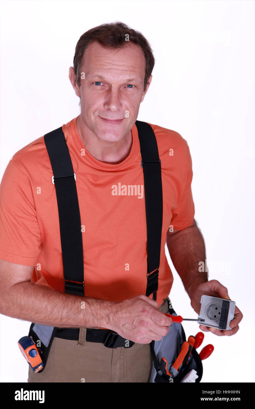 guy, tools, closeup, brown, brownish, brunette, male, masculine ...