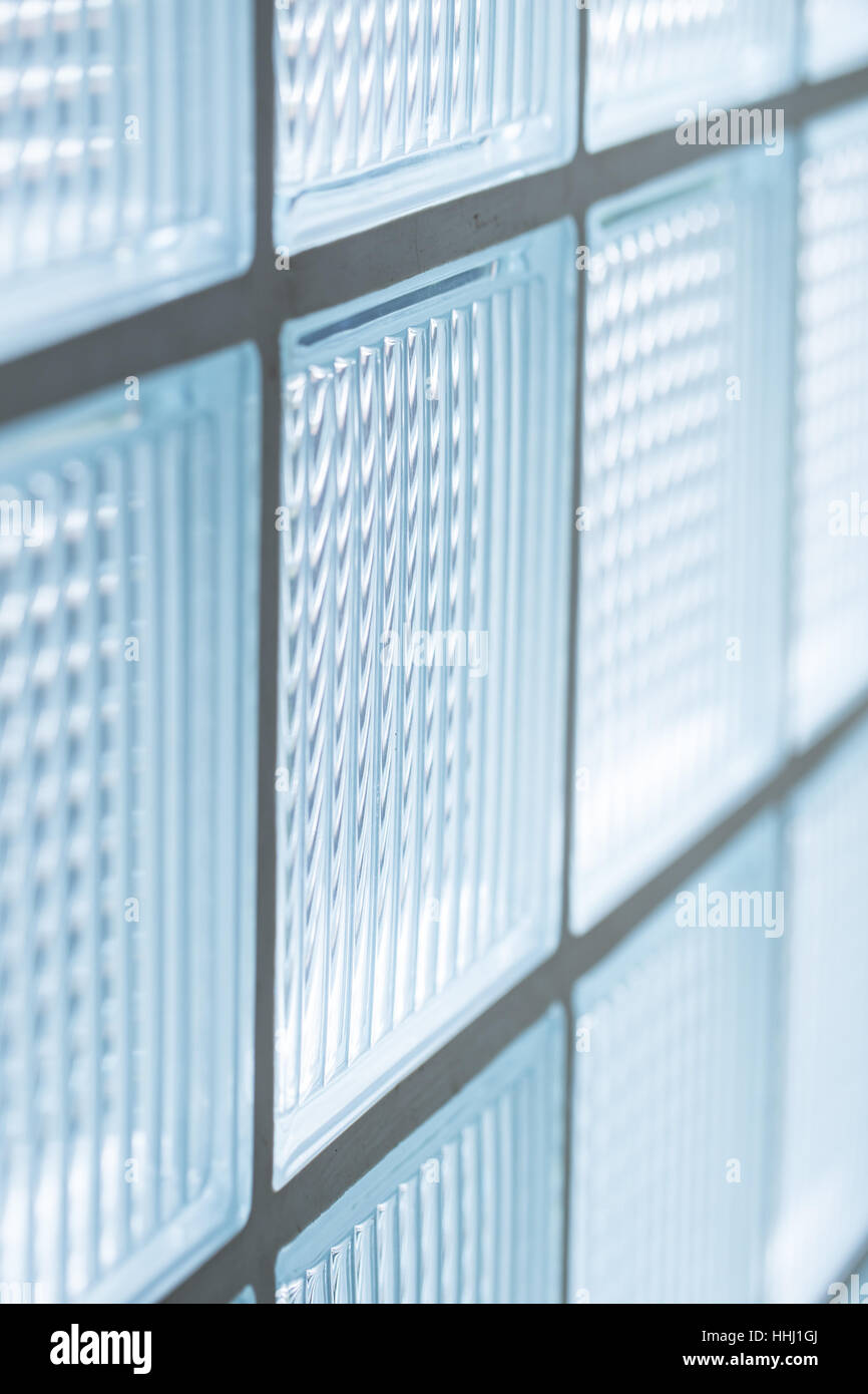 Glass block wall, Interior light shade for building background Stock ...