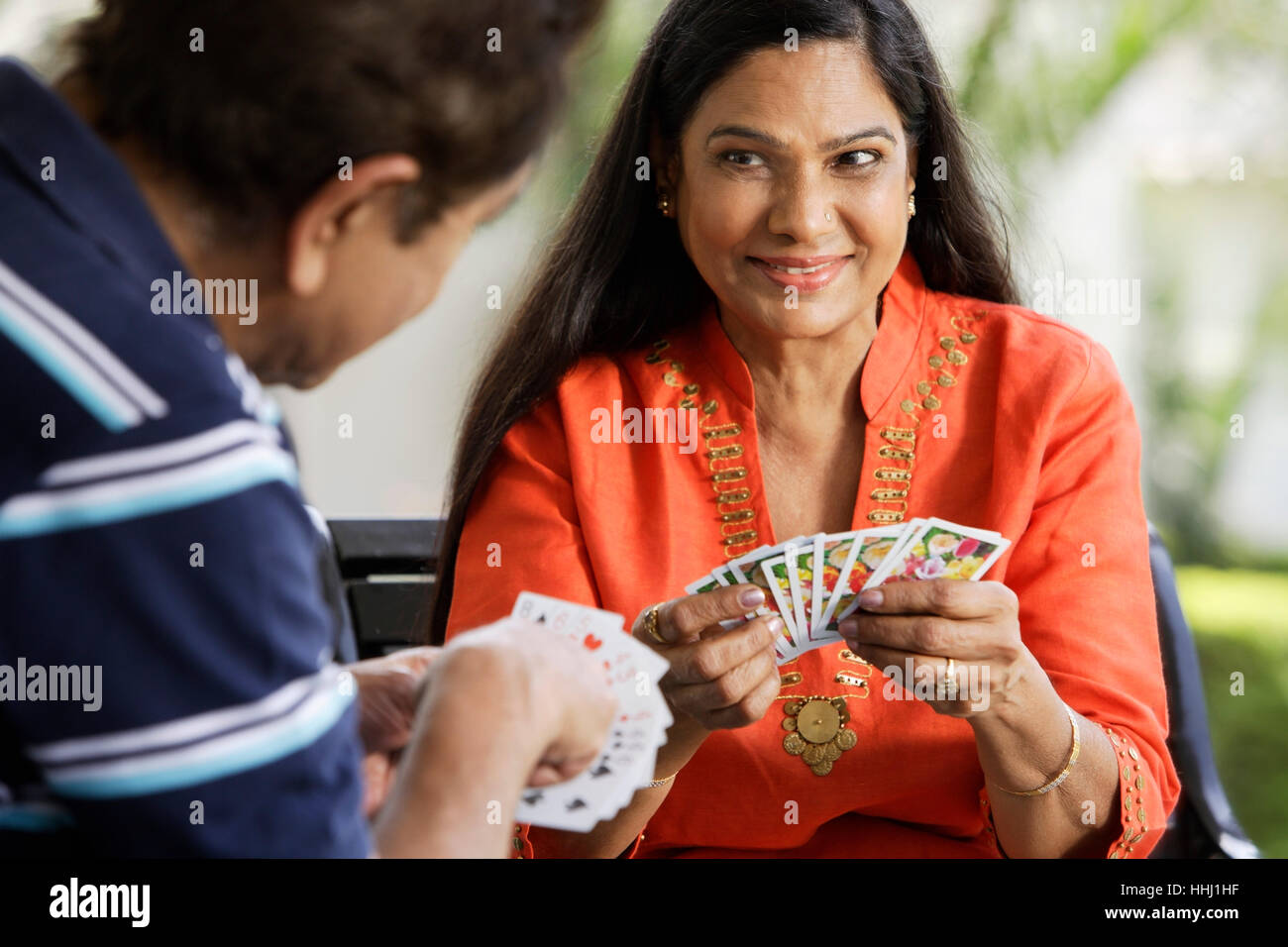 couple playing cards Stock Photo - Alamy