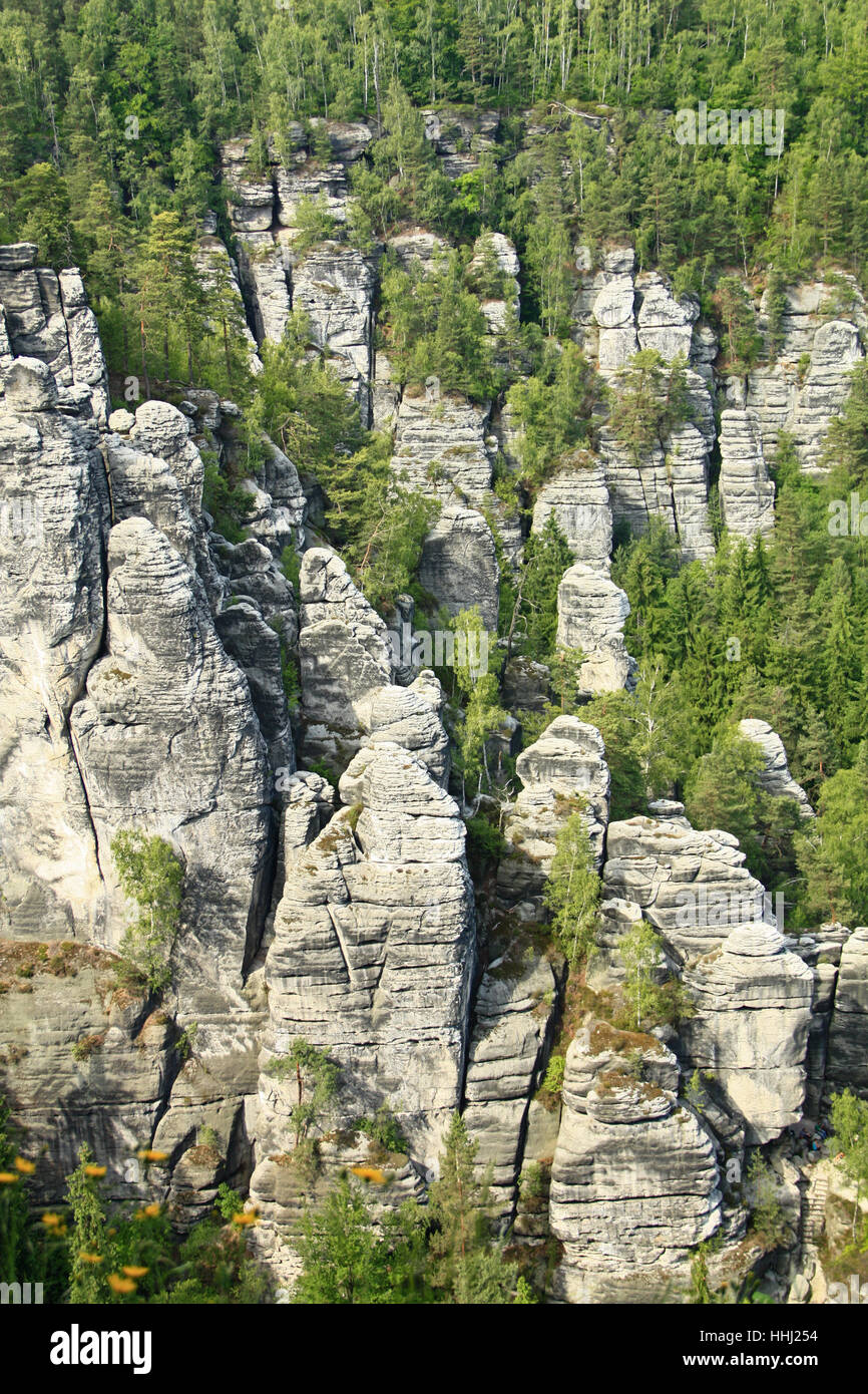 rock, sandstone, weathering, scenery, countryside, nature, forest, tree ...