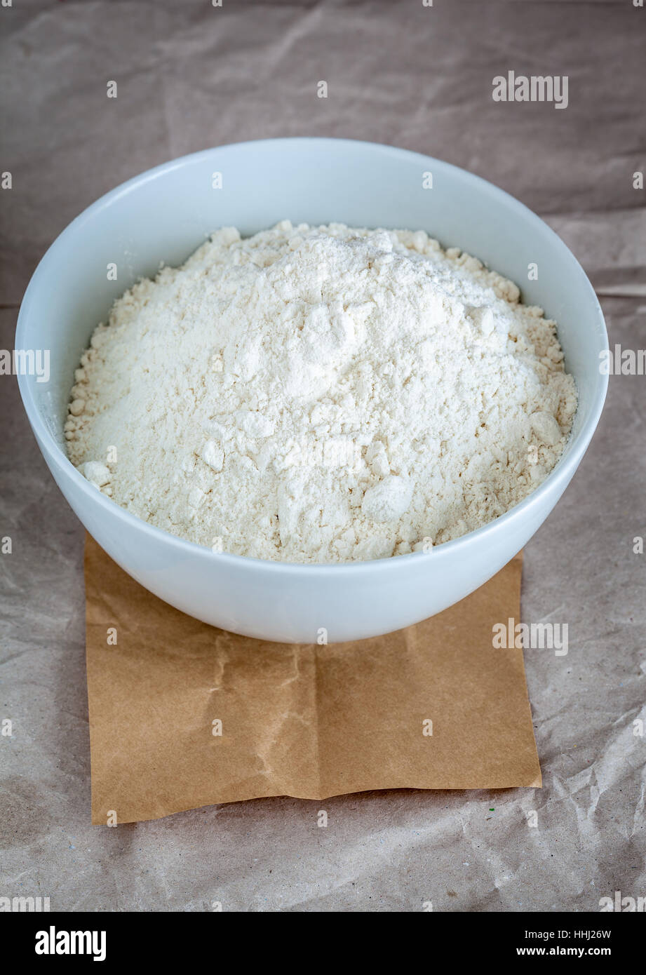 brown, brownish, brunette, flour, vertical, bowl, portrait format, bake ...