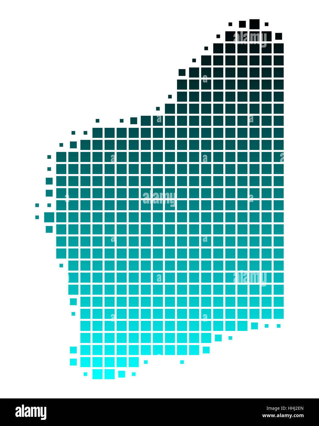 blue, green, australia, illustration, angular, square, card, spotted ...