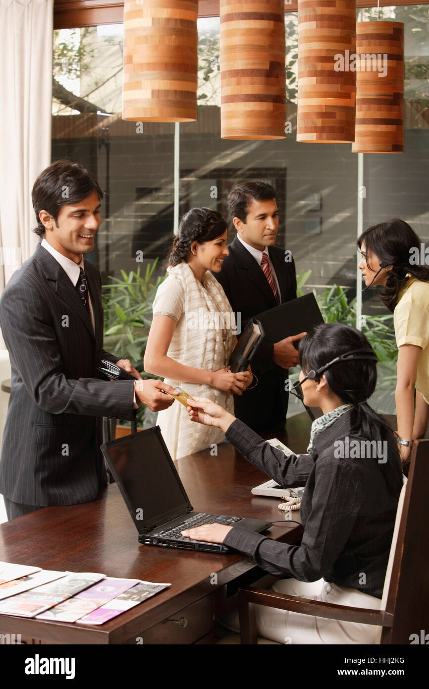 conference registration table Stock Photo - Alamy