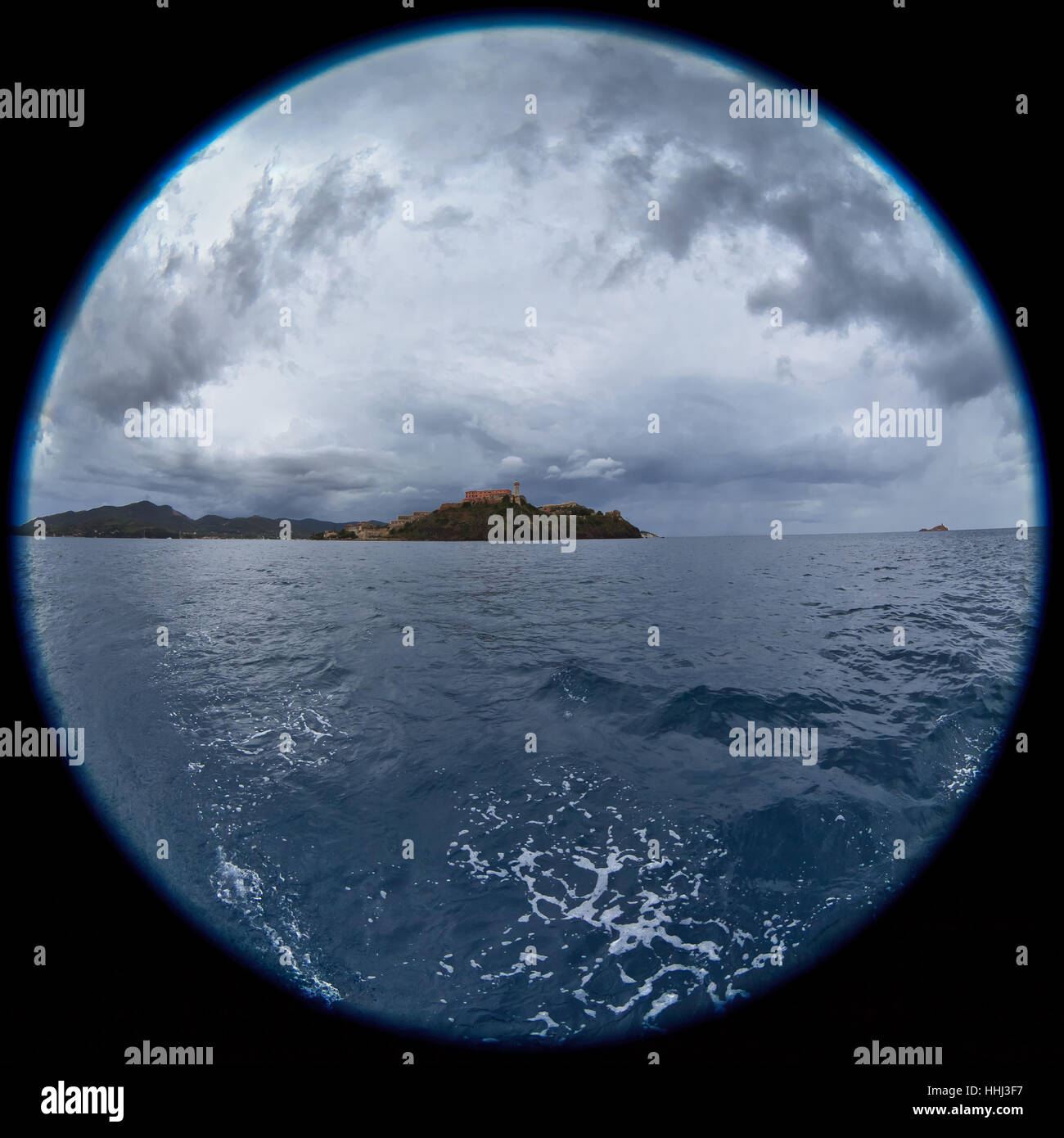 blue, harbor, destination, ferry, isle, island, blue, house, building ...