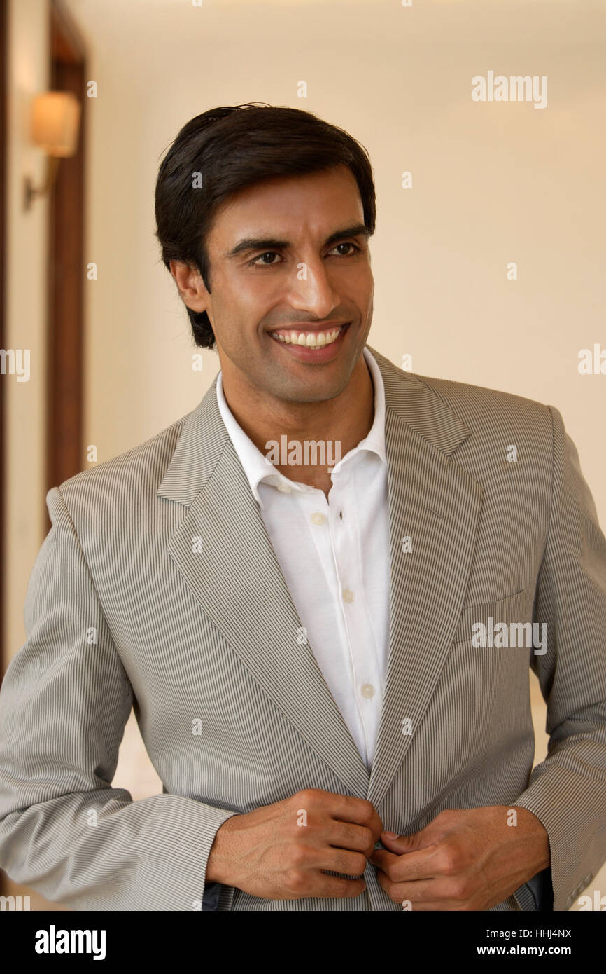 portrait of man in suit jacket Stock Photo - Alamy