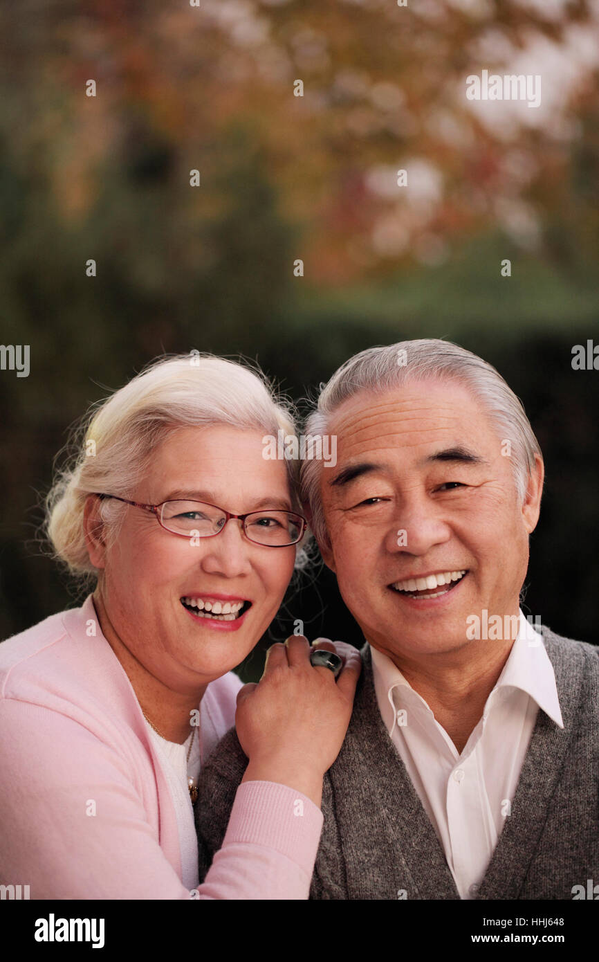 Head shot of older couple smiling together Stock Photo - Alamy