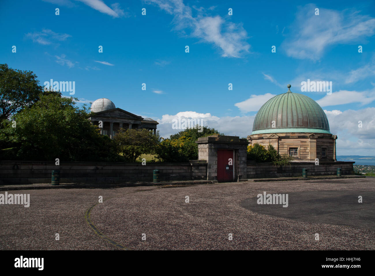 dome, observatory, blue, dome, places, cloudy, scotland, observatory ...