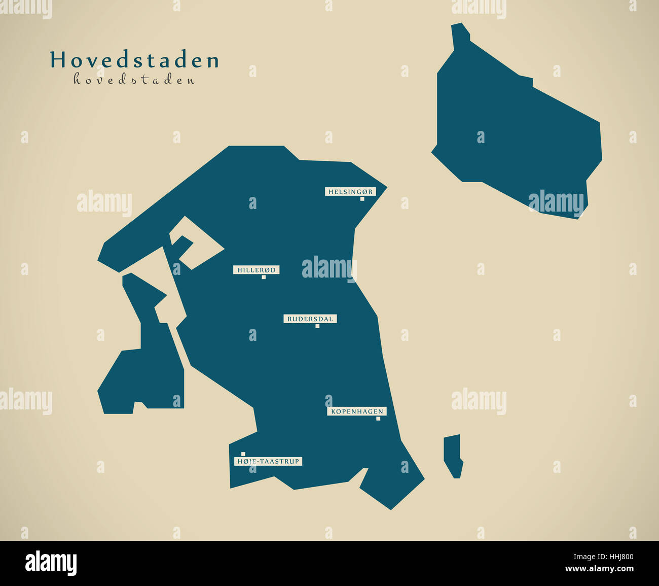 Map of denmark hi-res stock photography and images - Alamy