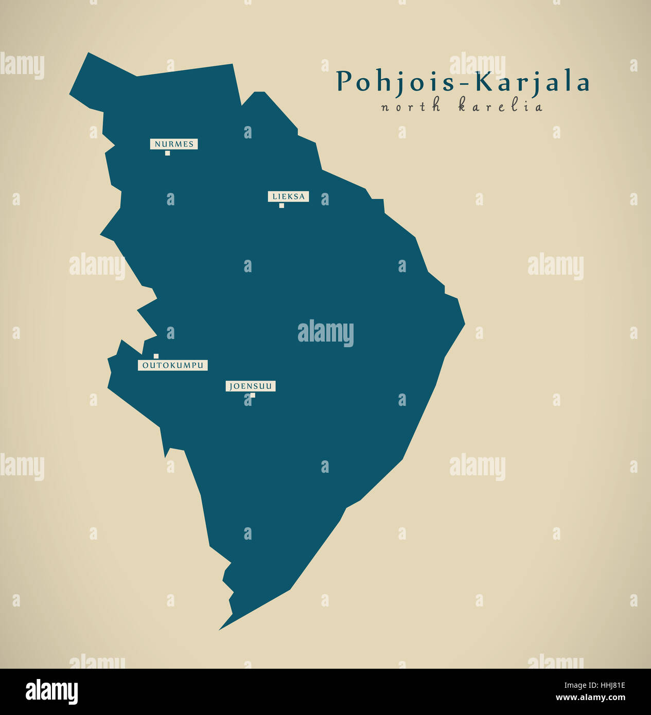 North karelia map hi-res stock photography and images - Alamy