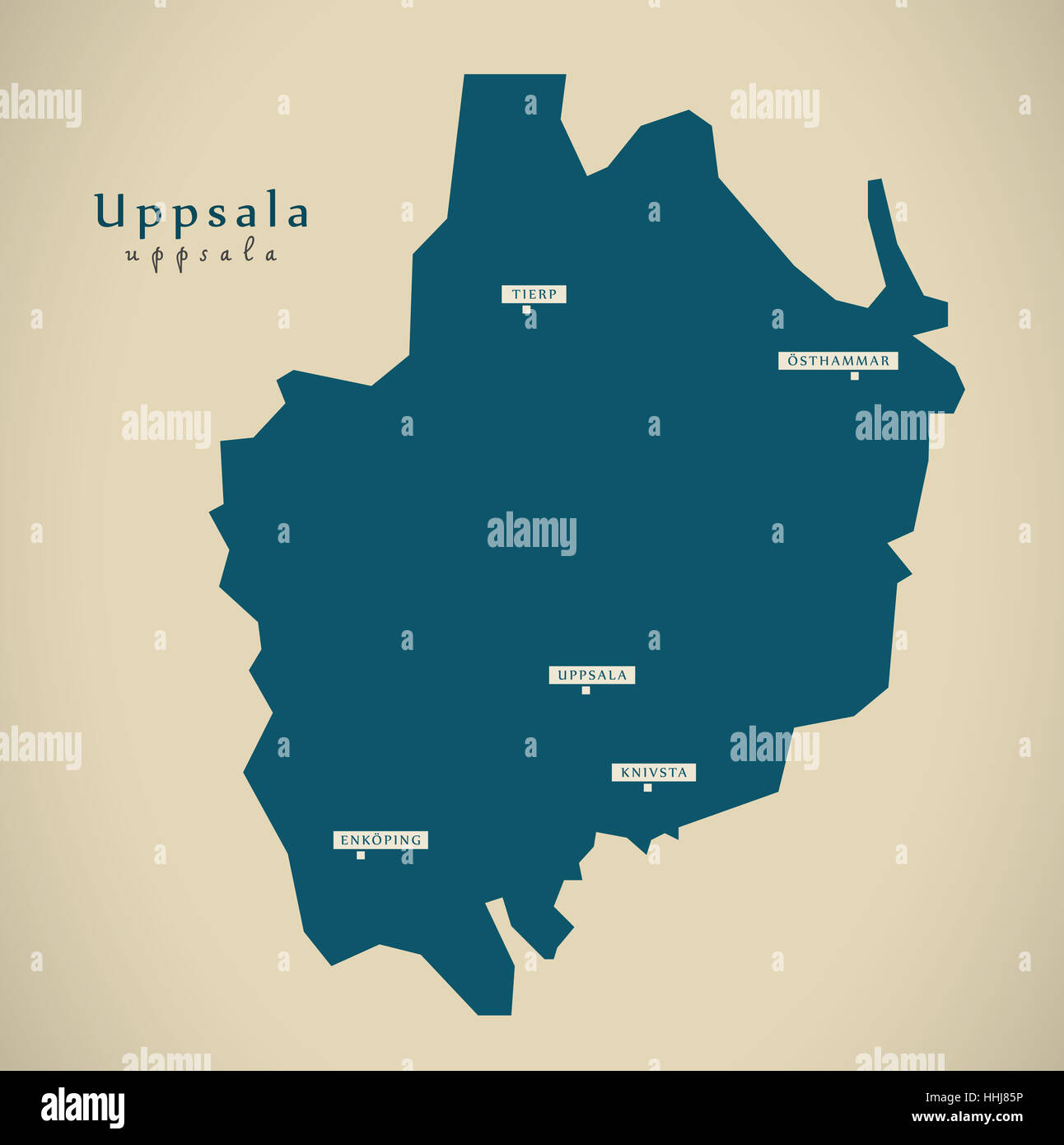 Map of uppsala hi-res stock photography and images - Alamy
