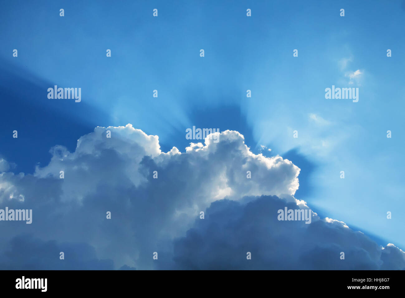 Sun rays falling from the dramatic sky Stock Photo - Alamy